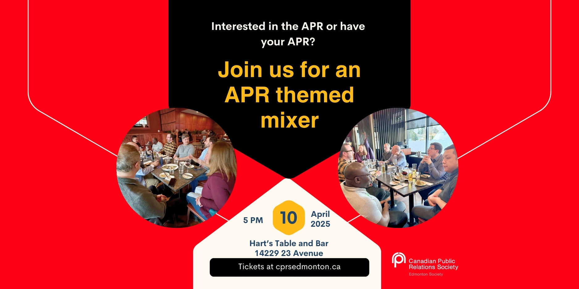 CPRS Edmonton APR-themed mixer – CPRS Edmonton
